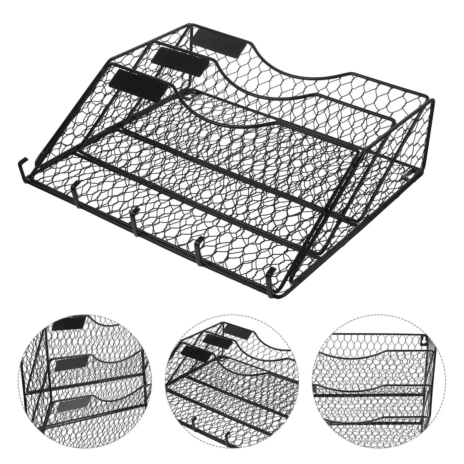 Worgeous File Holder Basket Hanging Magazine Rack Wire Baskets Office ...