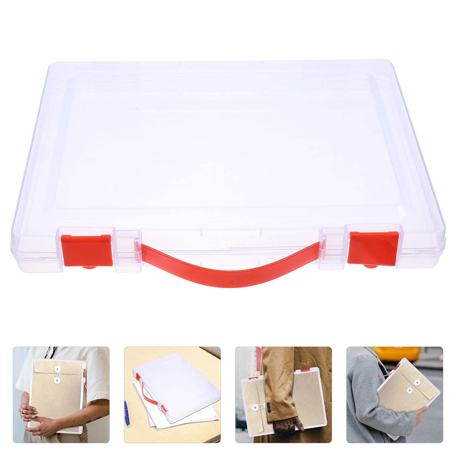 Worgeous File Organizer Bin File Box Report Organizer Office 31x23x3 ...