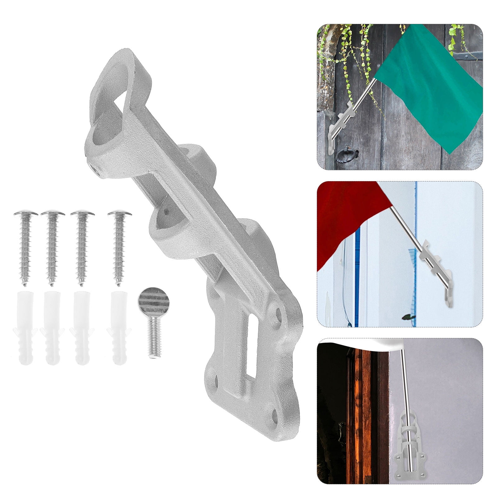 Worgeous Flag Stand Fixed Bracket Post Flagpole Wall Brackets Poles ...