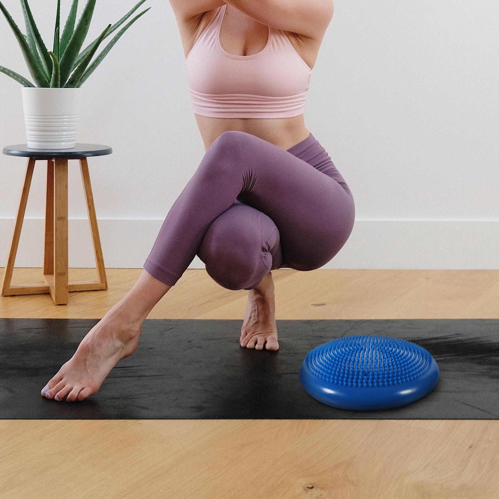 Worgeous Flexible Seating Cushion Exercise Balance Pad Inflatable Blue ...