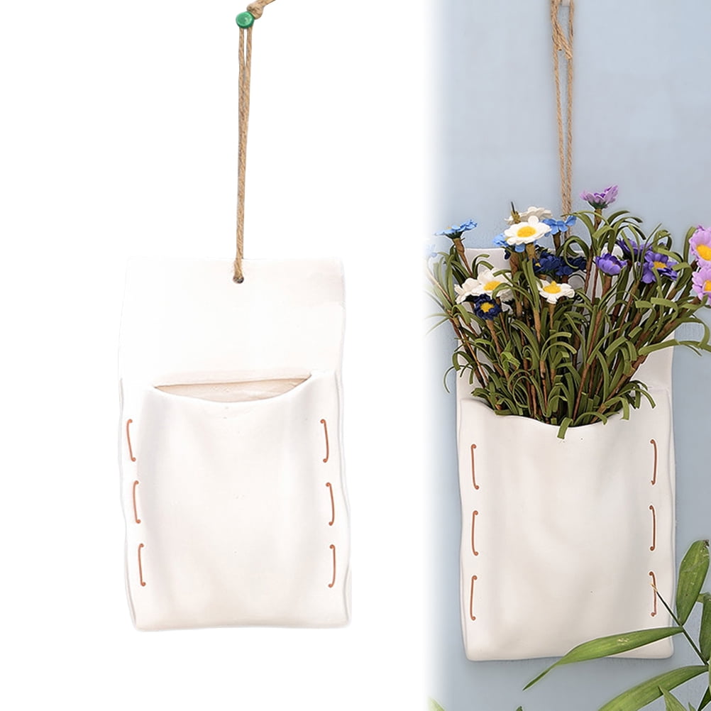 Worgeous Flower Pot Artificial Plant Non-porous Pots Indoor Hanging ...