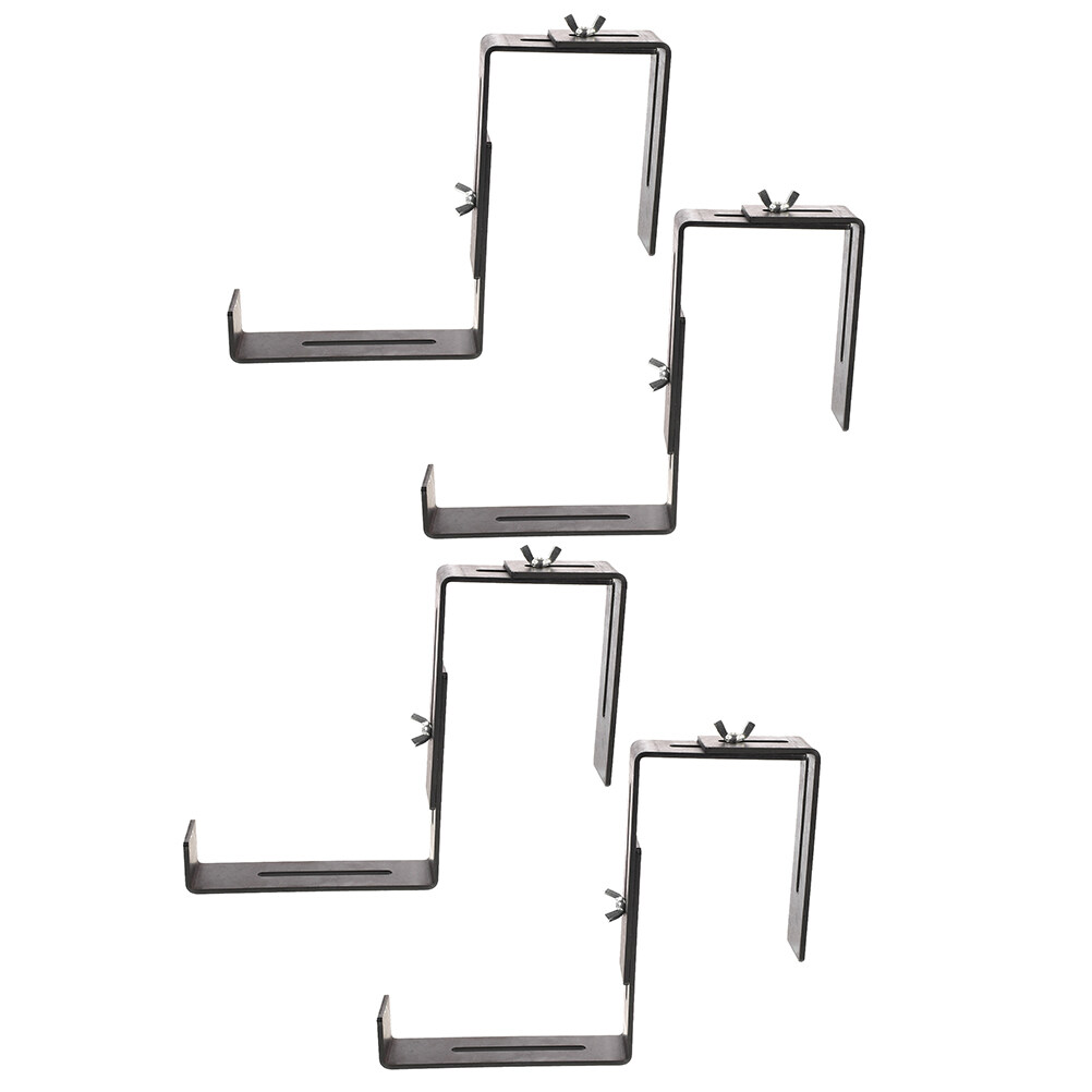 Worgeous Flower Pot Holder with Curve Hook and Rectangular Planter Shelf for Hanging Windows and ...