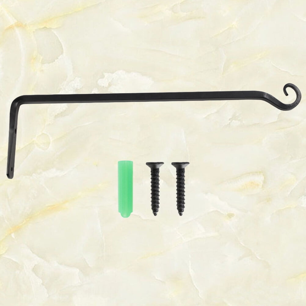 Worgeous Flower Pot Hook Indoor Plant Planter Outdoor Brackets Black ...