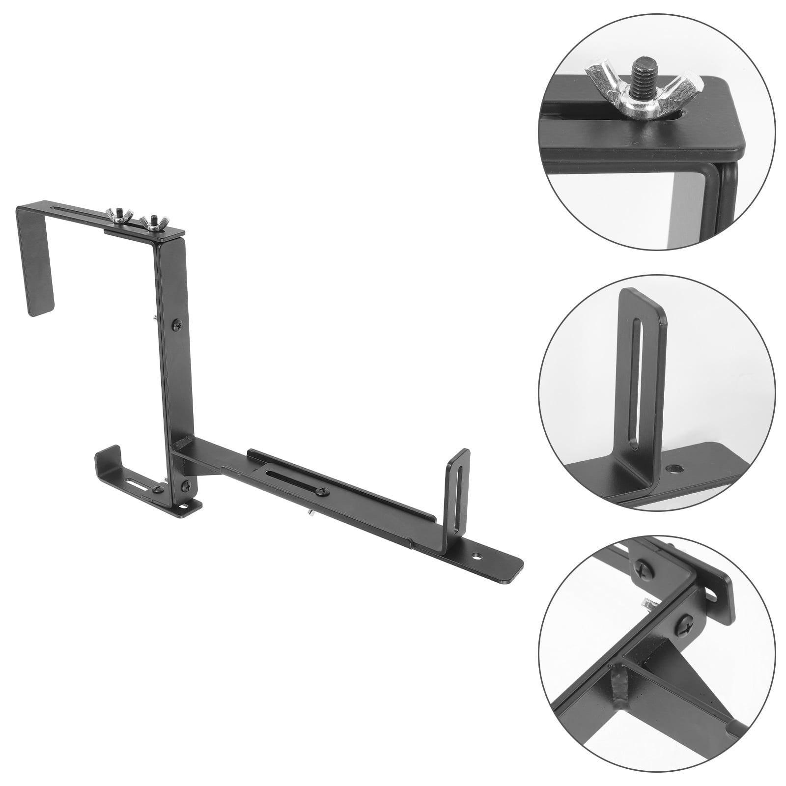 Worgeous Balcony Rail Planter Hanger Adjustable Balcony Hanging Hook ...