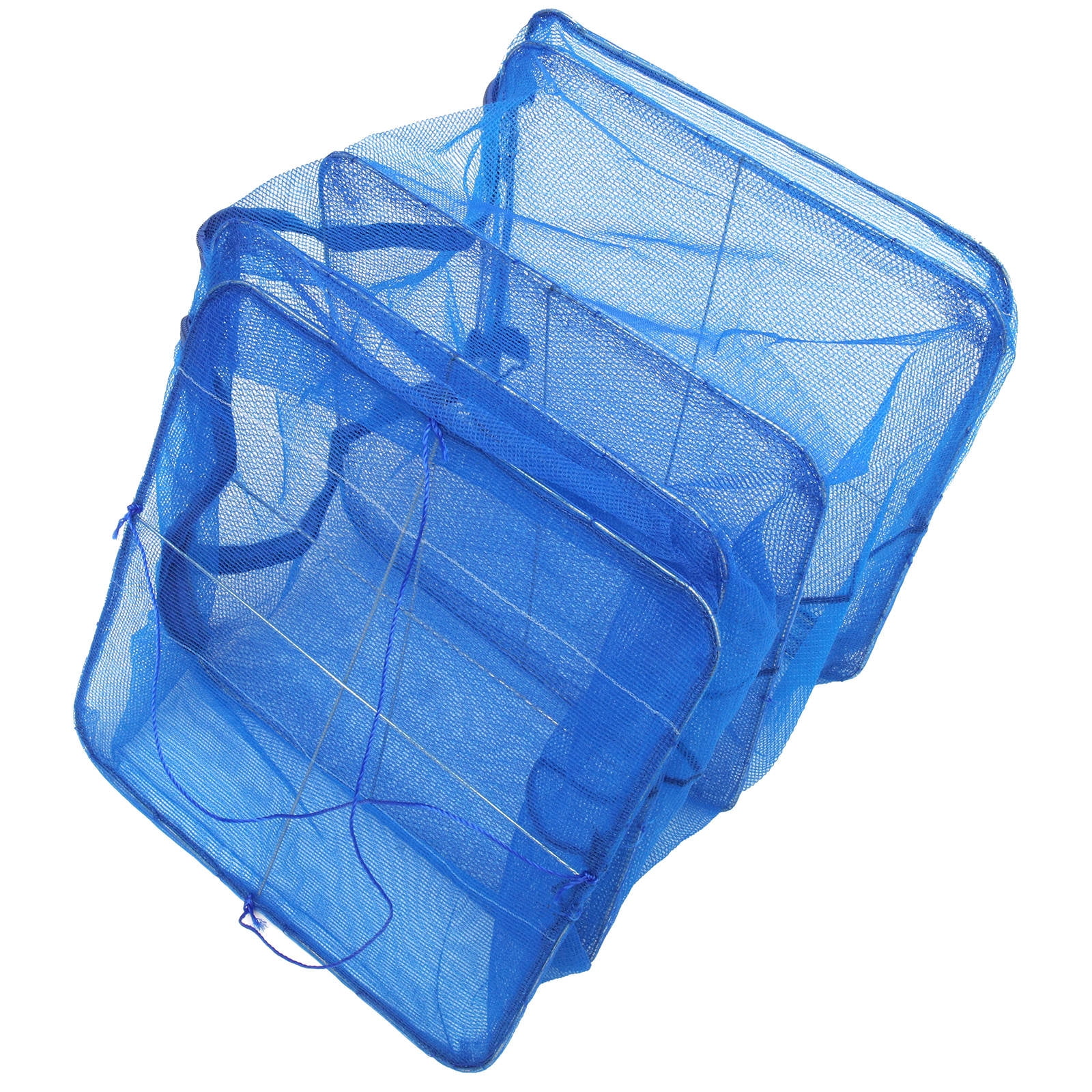 Worgeous Foldable Fish Cage Dryer Drying Net Machine Clothes Racks Blue ...