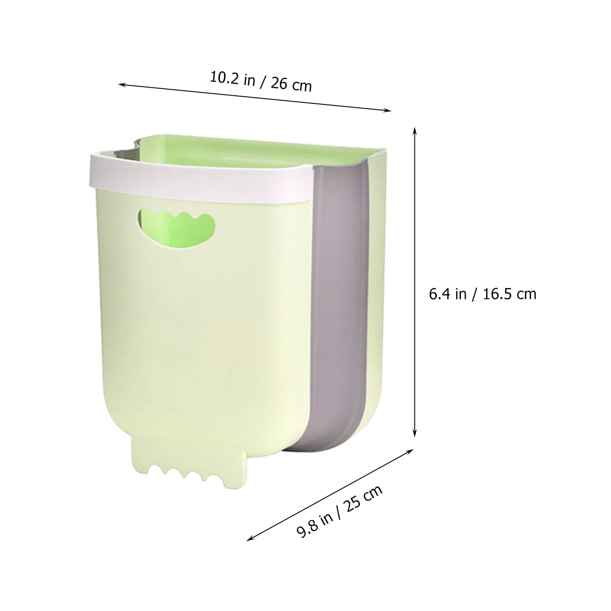 Worgeous Folding Trash Can Hanging Waste Bin with Lid Garbage Large ...