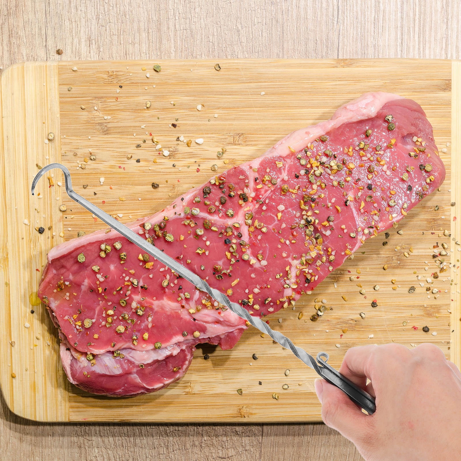 Worgeous Food Flipper Turner Hooks Stainless Steel Bbq Meat Hooks ...