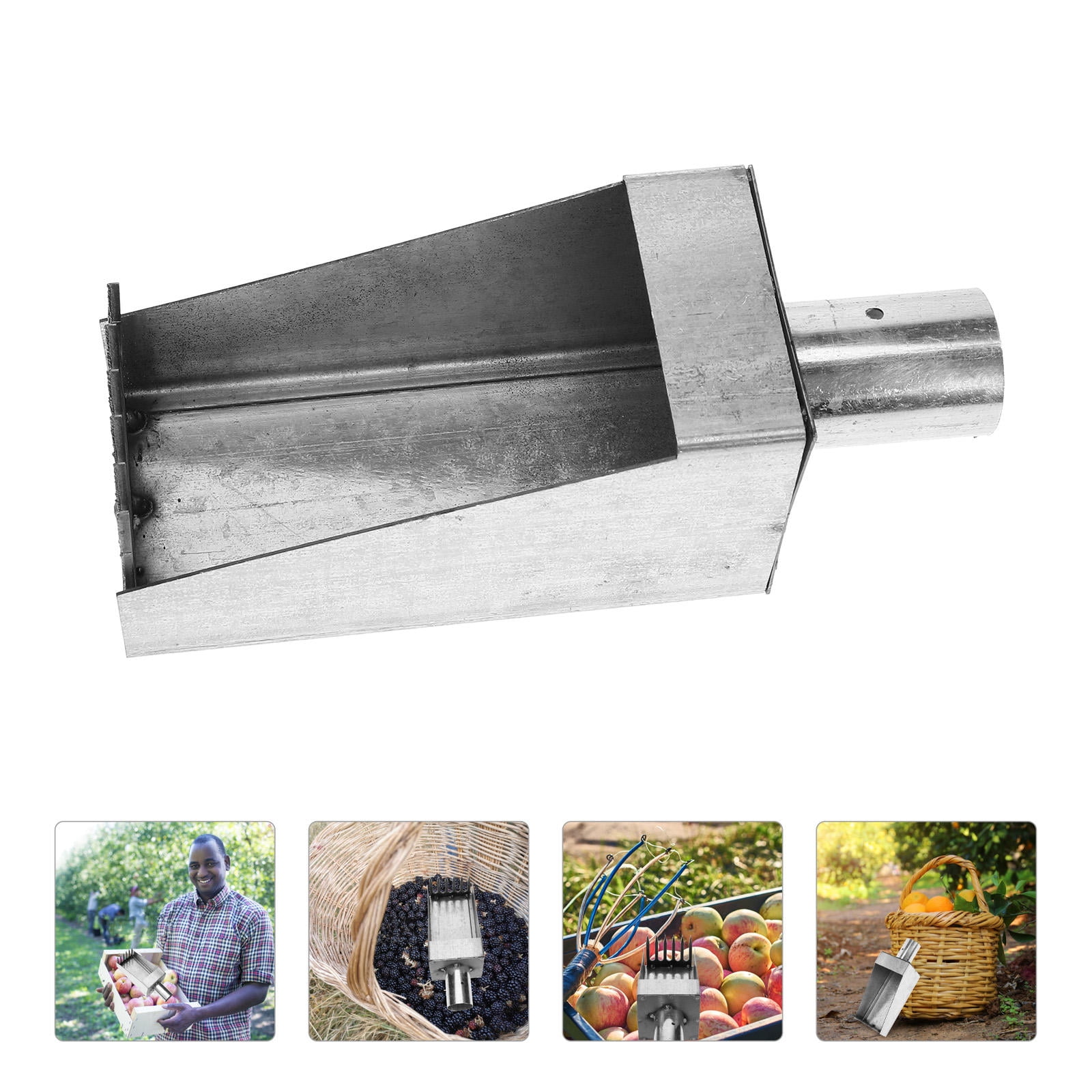 YOSADIER Stainless Steel Fruit Picker with Detachable Handle, and ...