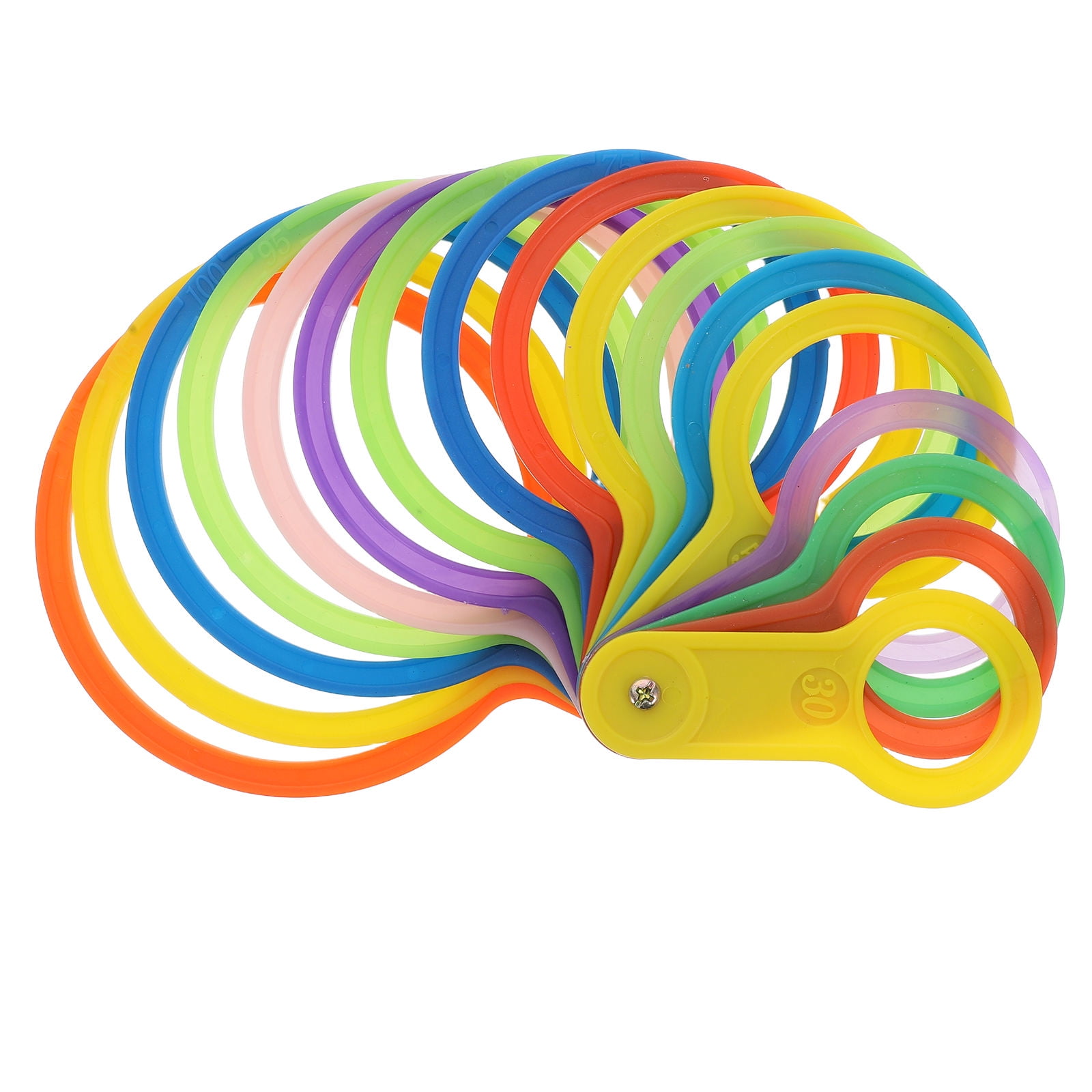 Worgeous Fruits Measuring Circle Plastic Fruits Sizing Board Diameter ...