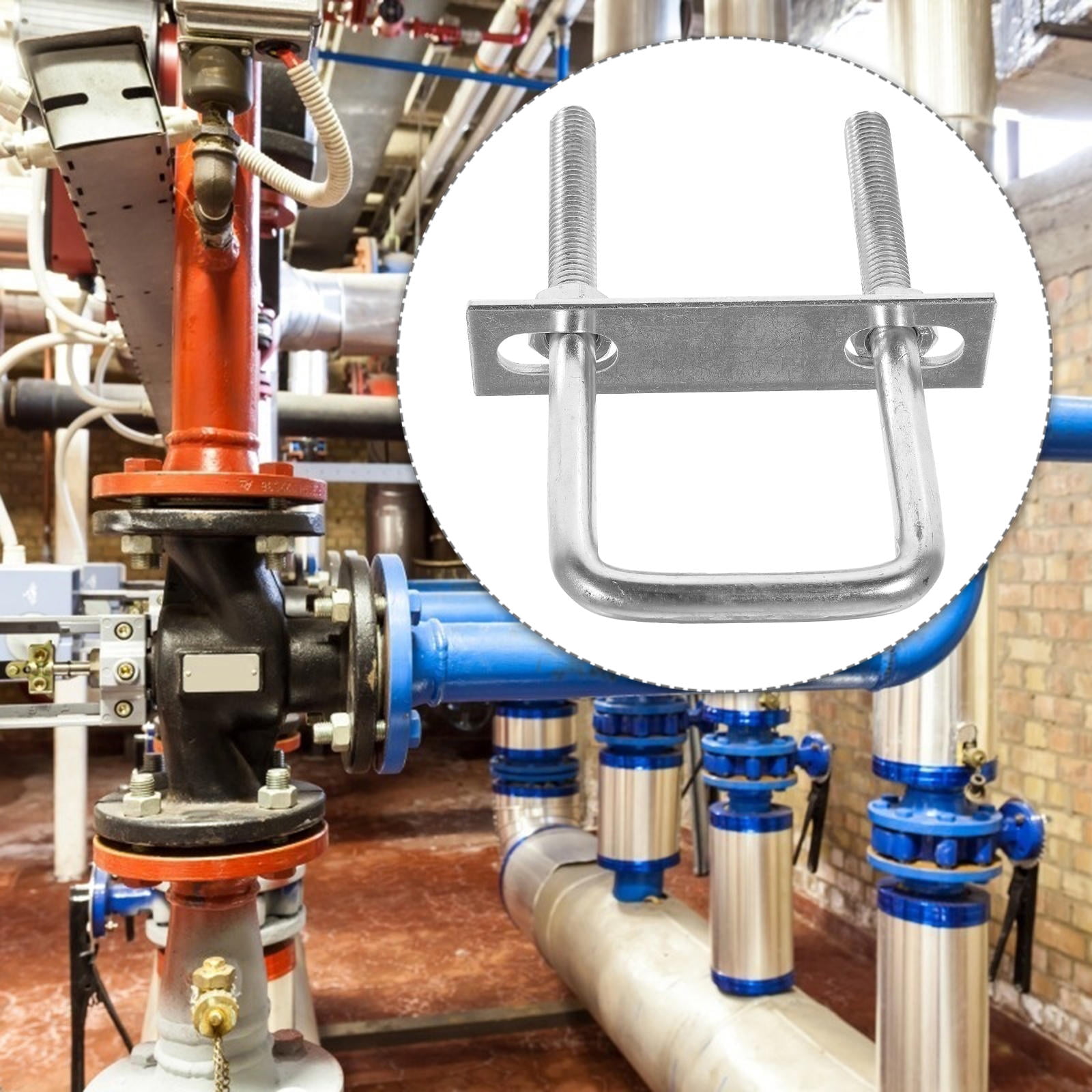 Worgeous Trailer U Bolt Square U Shape Fastener Galvanized Steel 1Pcs 5 ...