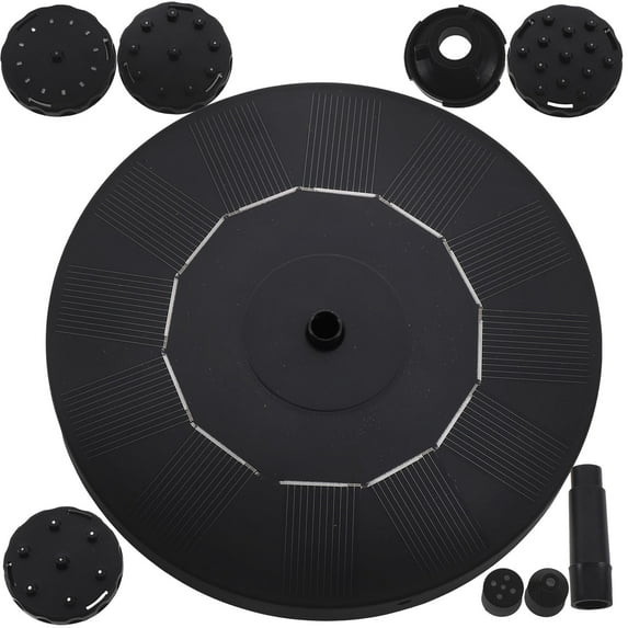 Worgeous Garden Fountain Solar Floating Water Powered Waterfall Pump ...