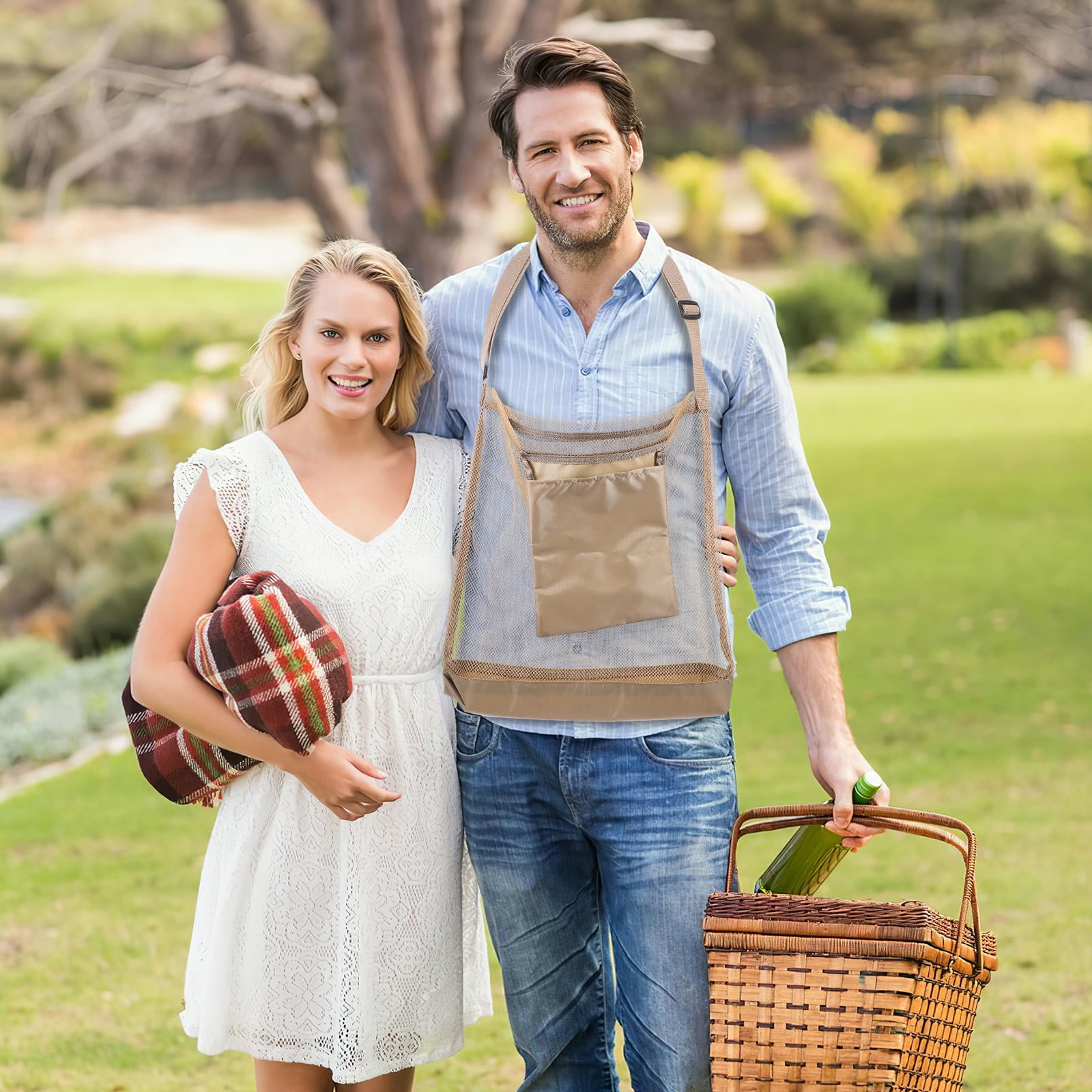 Worgeous Garden Harvesting Bag Mesh Foraging Pouch Fruit Foraging Pouch ...