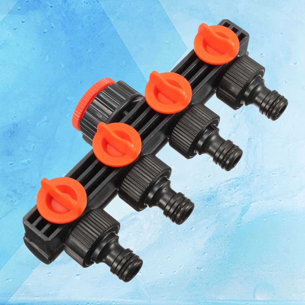 Worgeous Garden Hose Quick Connector 4 Outlets Plastic Water Connector ...