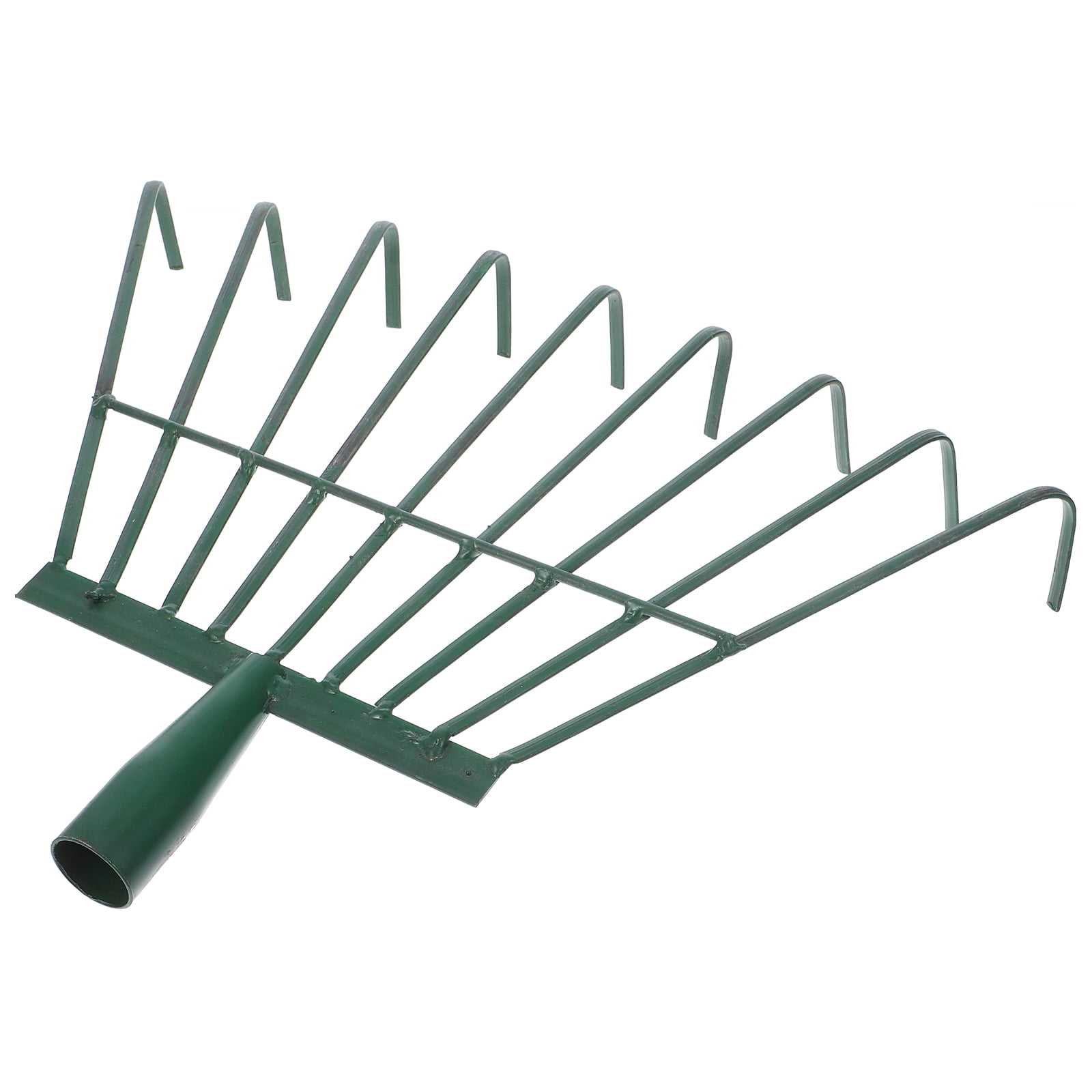 Worgeous Garden Pine Needle Rake Portable Iron Lawn Rake Garden Shrub ...