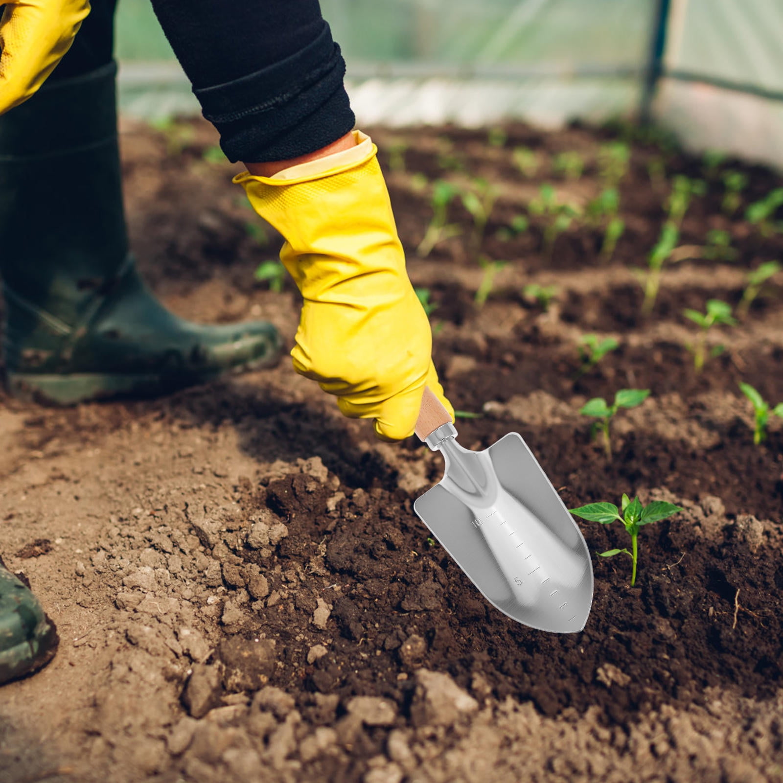 Worgeous Stainless Steel Garden Shovel Set with Comfortable Beech ...