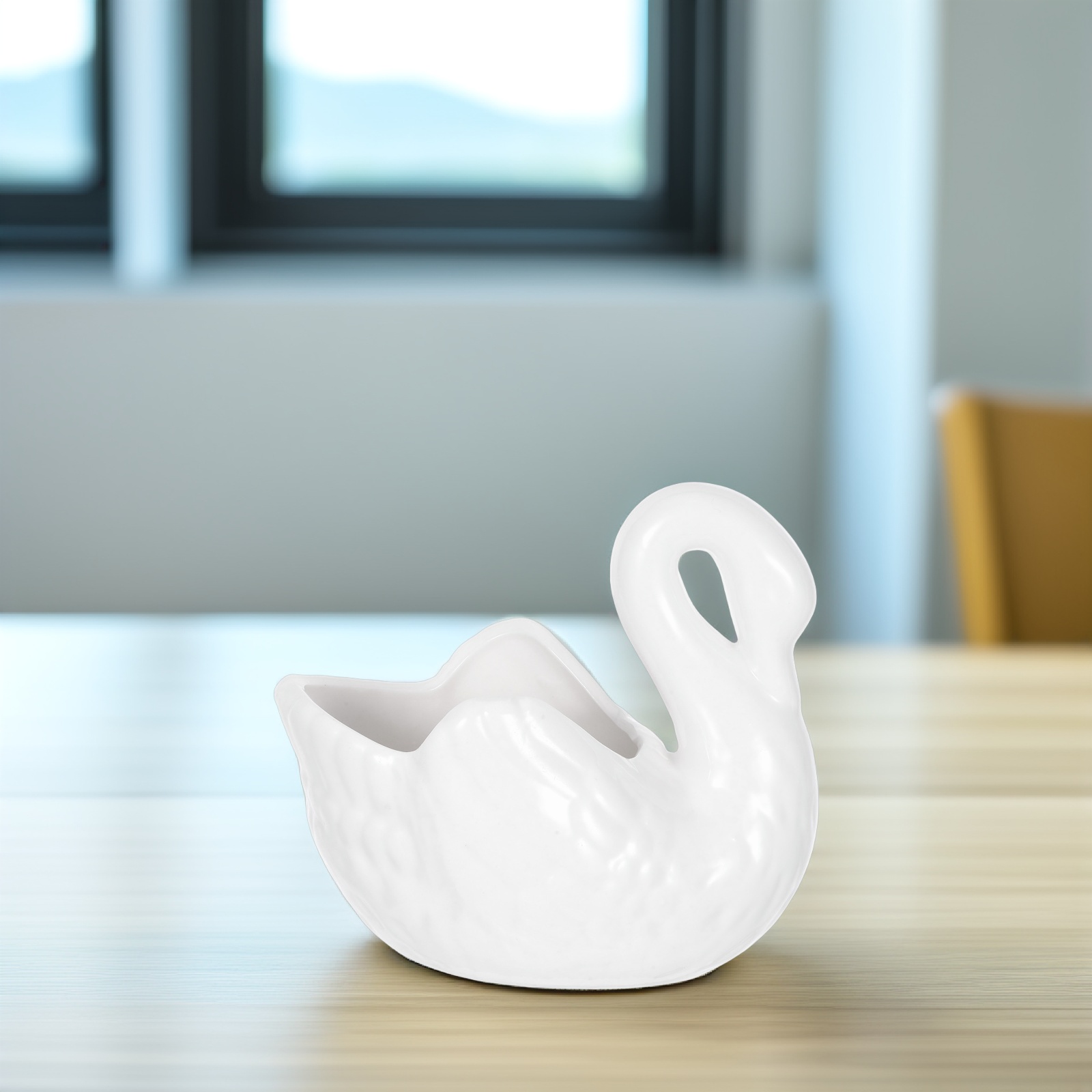 Worgeous Gardening Flower Pot Ceramic Swan Container For Large Plant ...