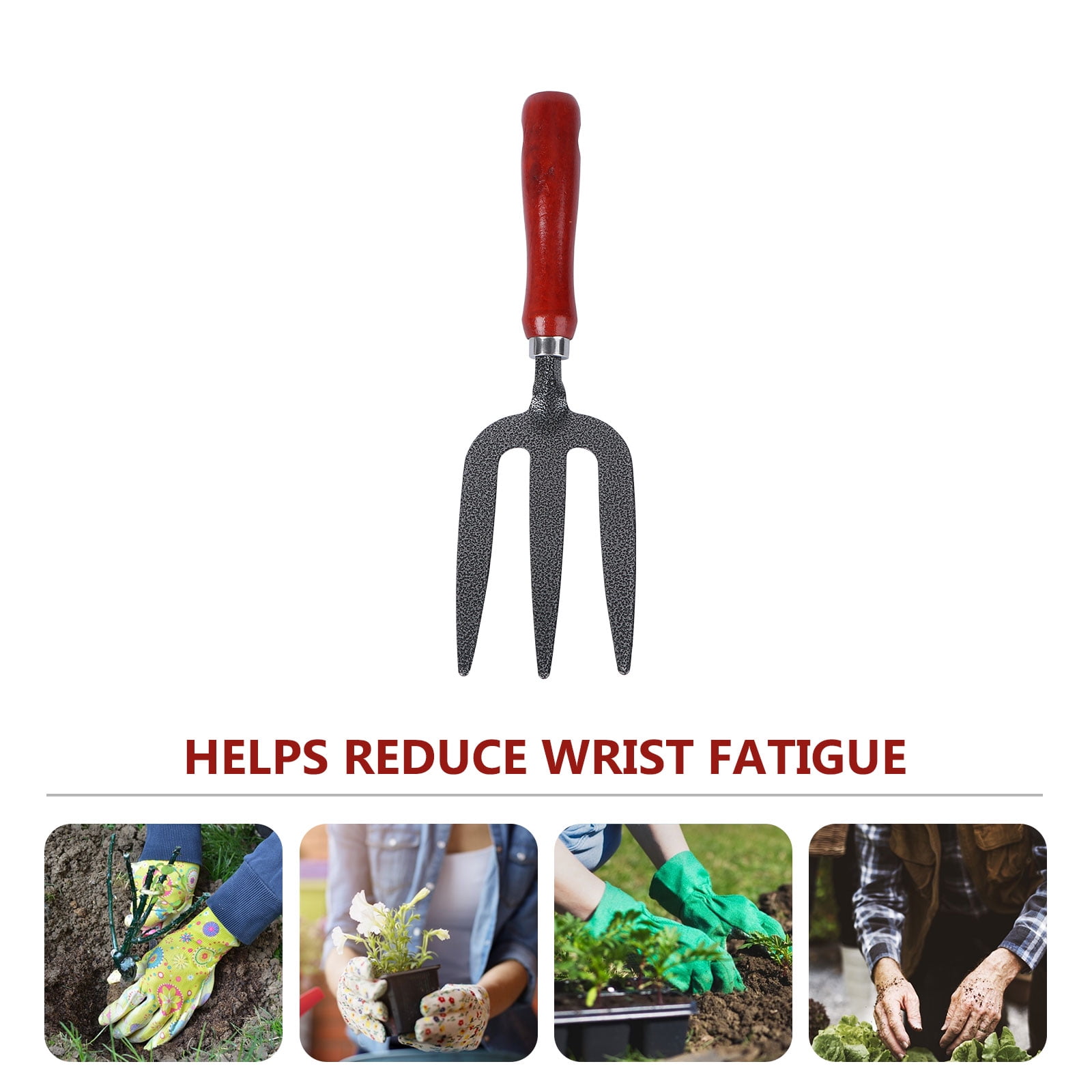 Worgeous Small Hand Rake Weeder Working in Tight Spaces Wood 1Pcs ...