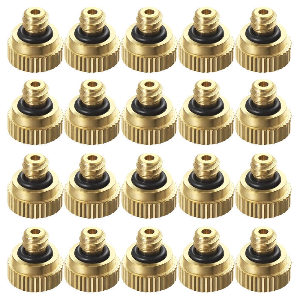 Worgeous Golden Brass Misting Nozzles for Water Misting Use 20PCS 0.3cm ...
