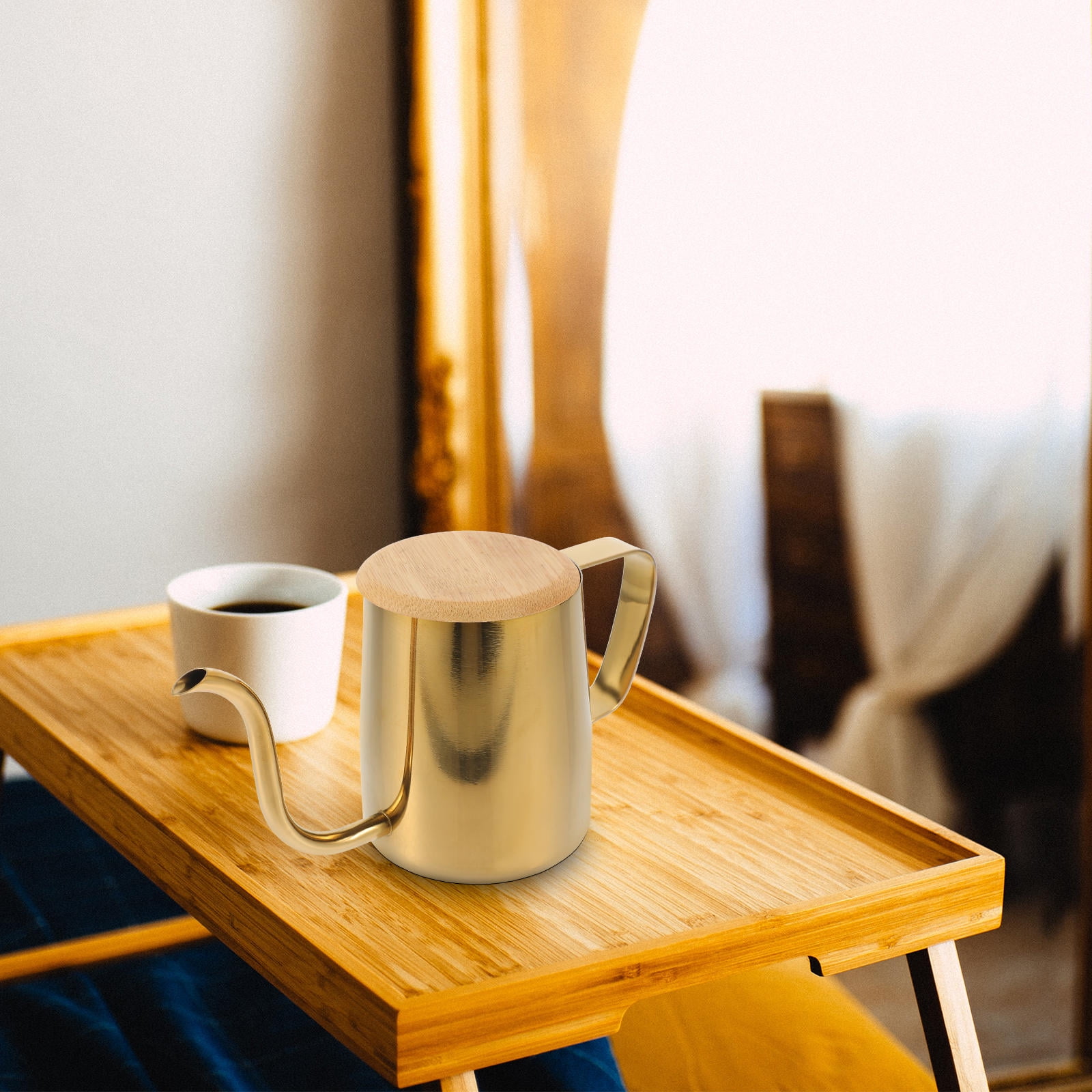 Worgeous Golden Gooseneck kettle for Coffee and Tea Brewing with Fine ...