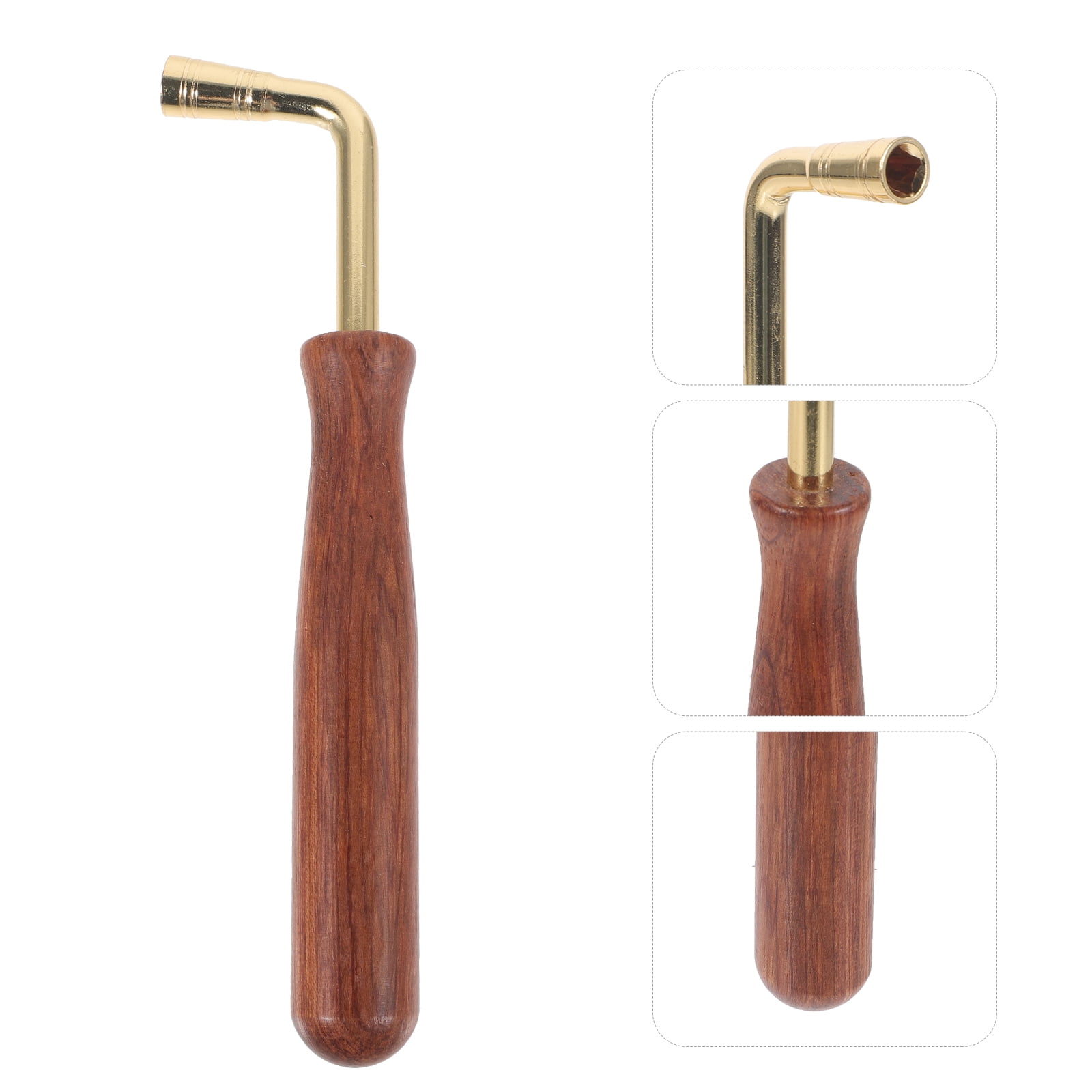 Worgeous Golden Guzheng Tuner Spanner Tool for Home Use Wood and Alloy ...