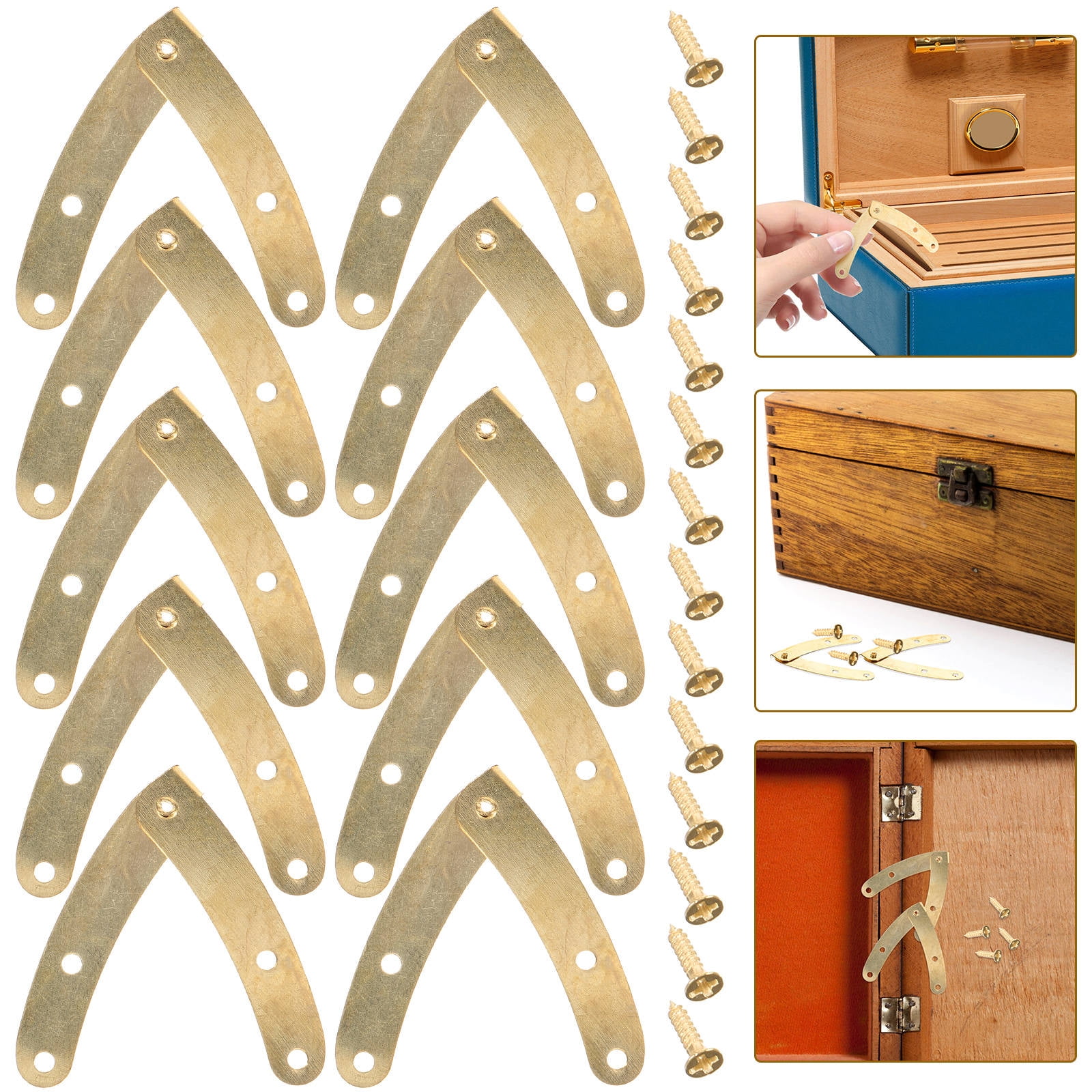 SWETRACE Box Lid Stay Hinge Metal 10pcs for Storage Containers ...