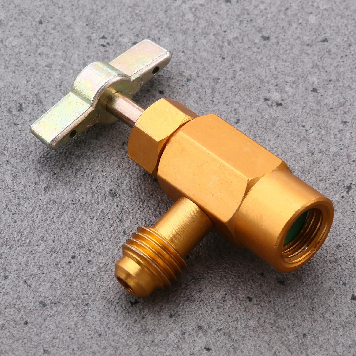 Worgeous Golden Metal R134A Can Tap Valve for Car Use Easy Install ...