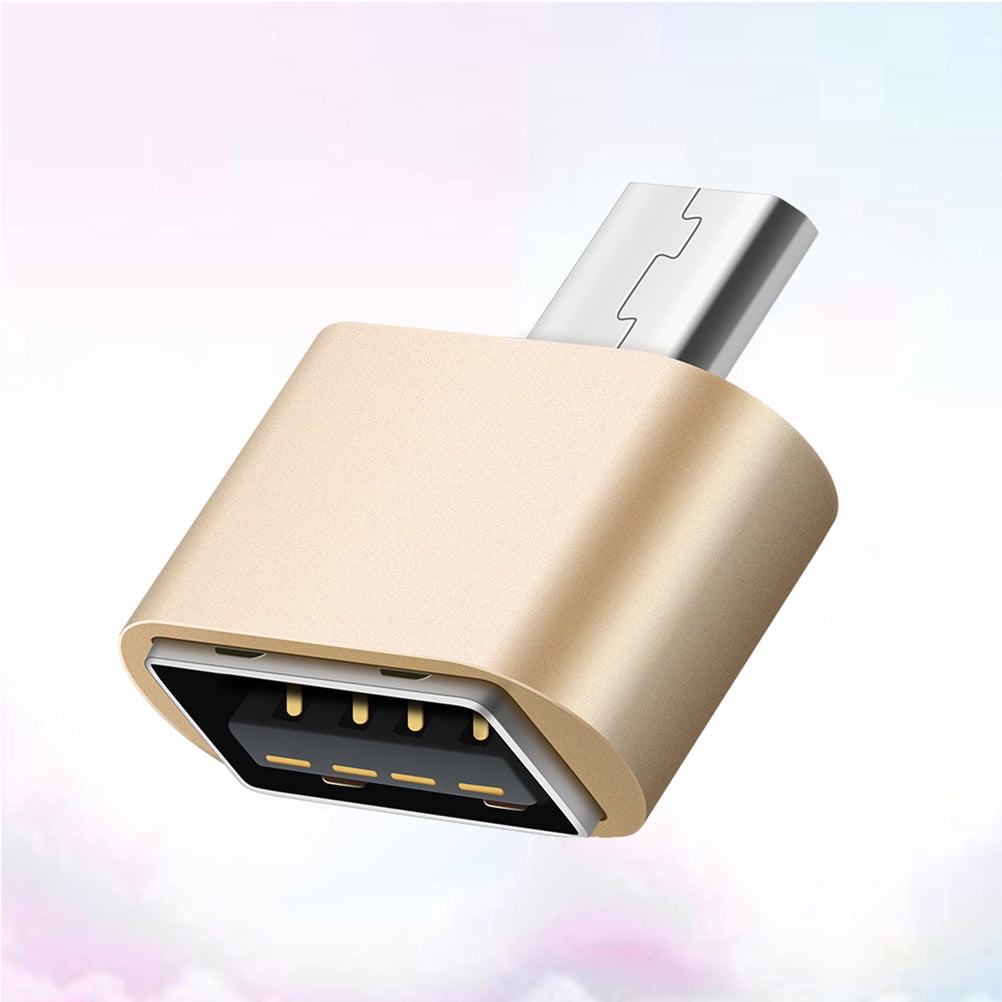 Worgeous Golden OTG Adapter for Phone Enables Data Transfer Between ...