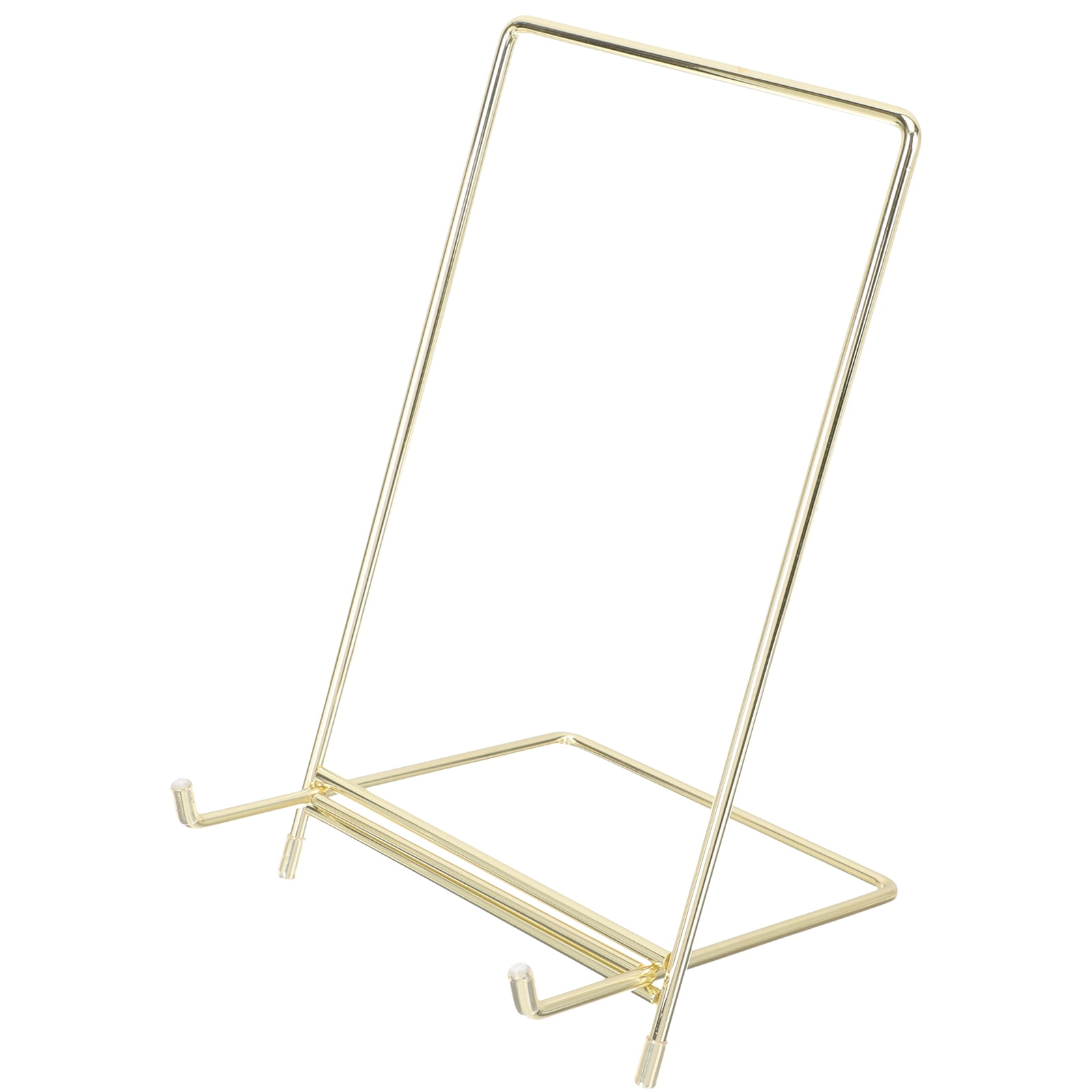 Worgeous Golden Stainless Steel Plate Stand for Display with Stable ...