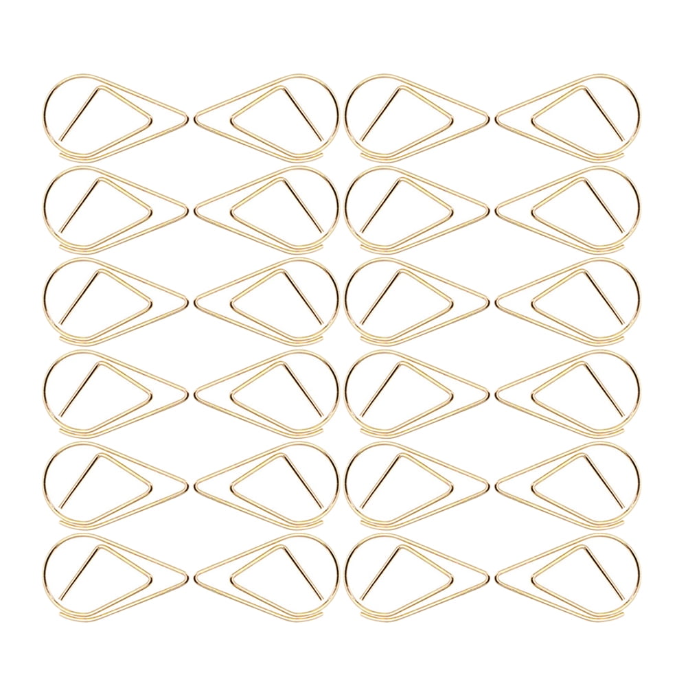 Worgeous Golden Steel Paper Clips for Home Use and Decorative Small ...