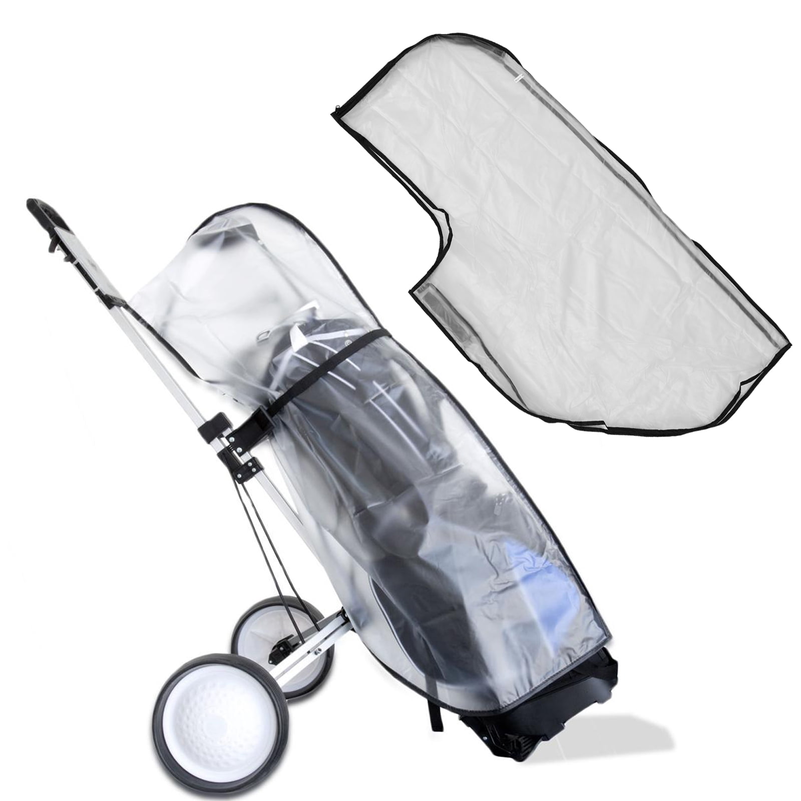 Worgeous Golf Bag Rain Cover Poncho Adult Waterproof Hood for Travel ...