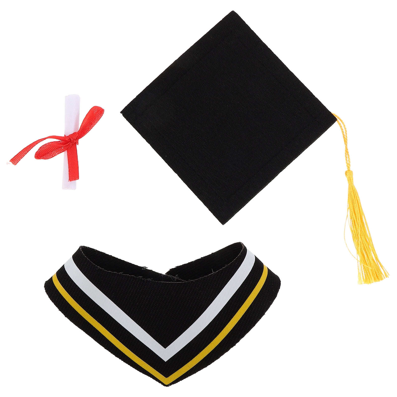 Worgeous Graduation Gown Cap And Scroll Outfit Stuffed Animals Bear ...