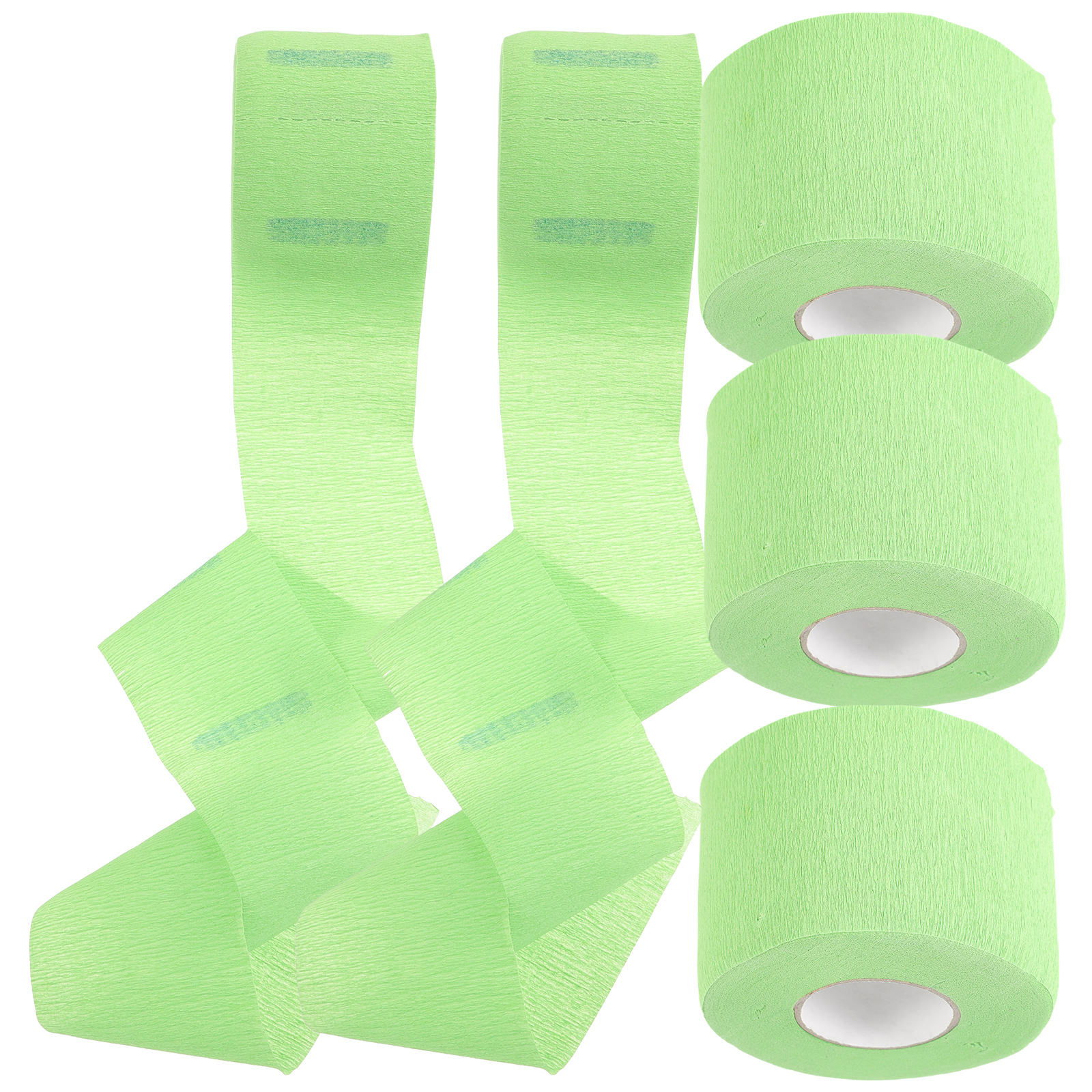 Worgeous Green Disposable Barber Neck Strips for Protection Gentle and ...