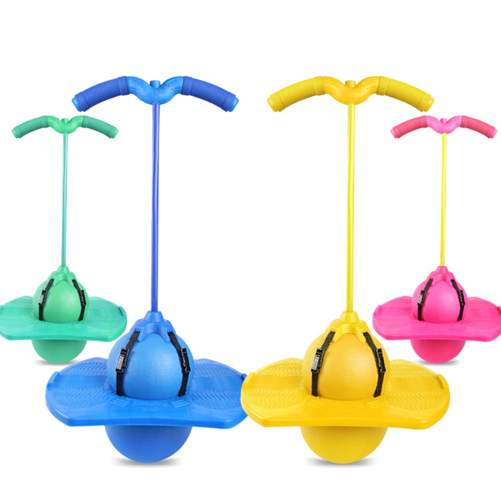 Worgeous Green Jumping Ball with Handle for Outdoor Use Plastic Kids ...