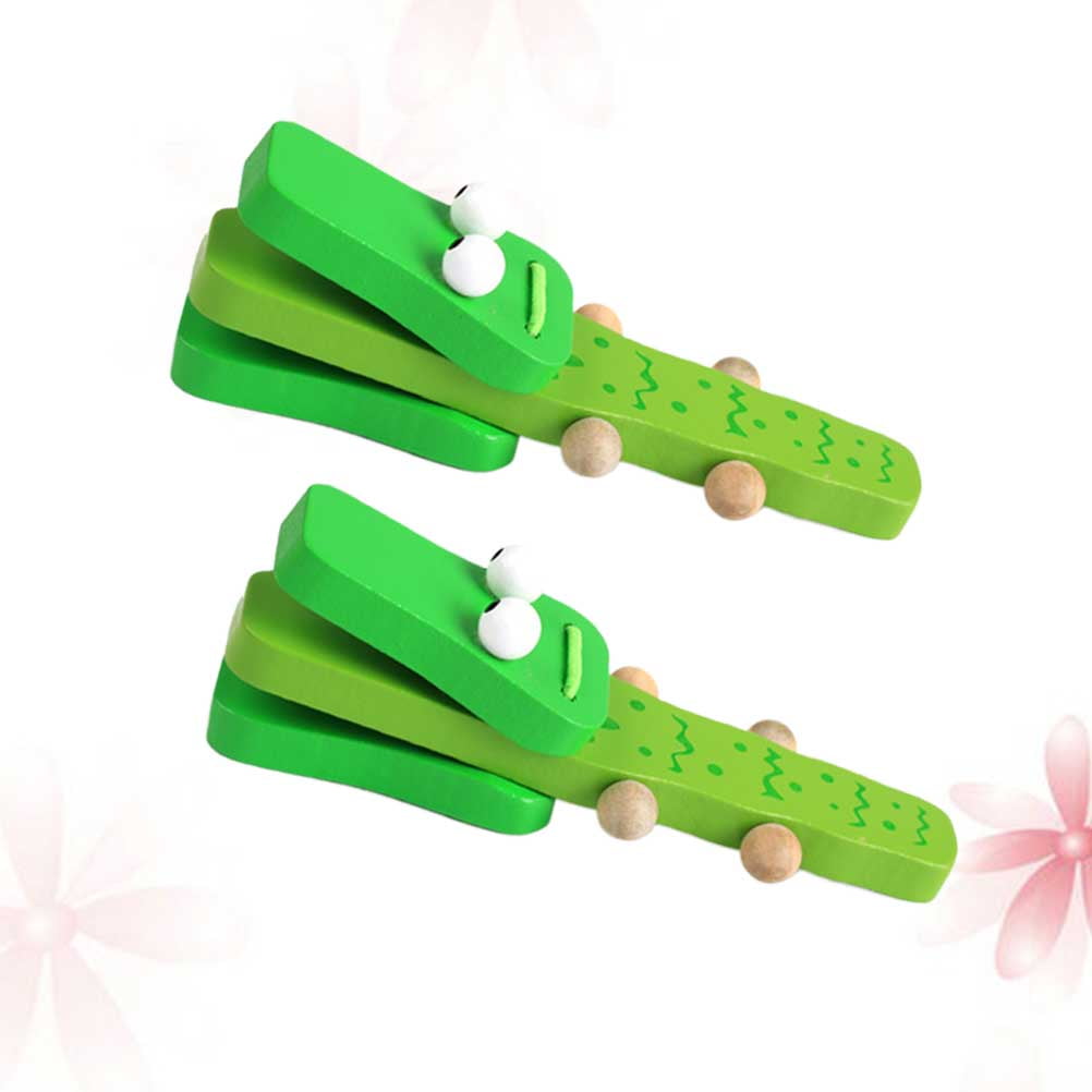 Worgeous Green Plastic Castanets Hand Clappers for Kids Playing ...
