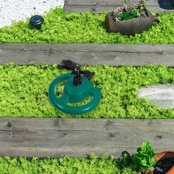 Raindrops Green Sprinkler For Gardeners With 360 Degree Rotation 1 Set ...