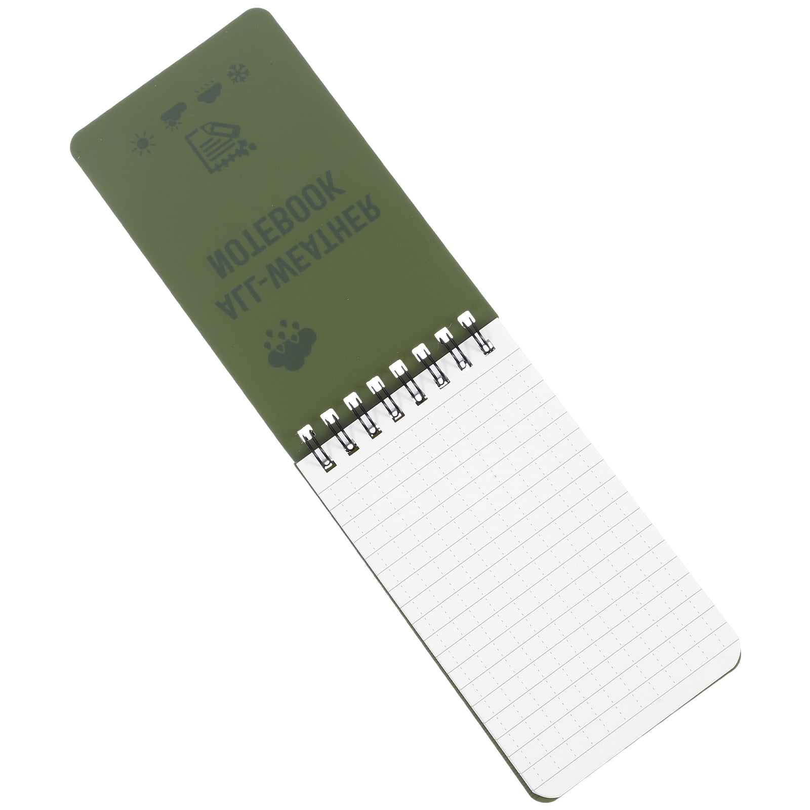Worgeous Green Portable Spiral Binding Notepad for Daily Use Made of PP ...