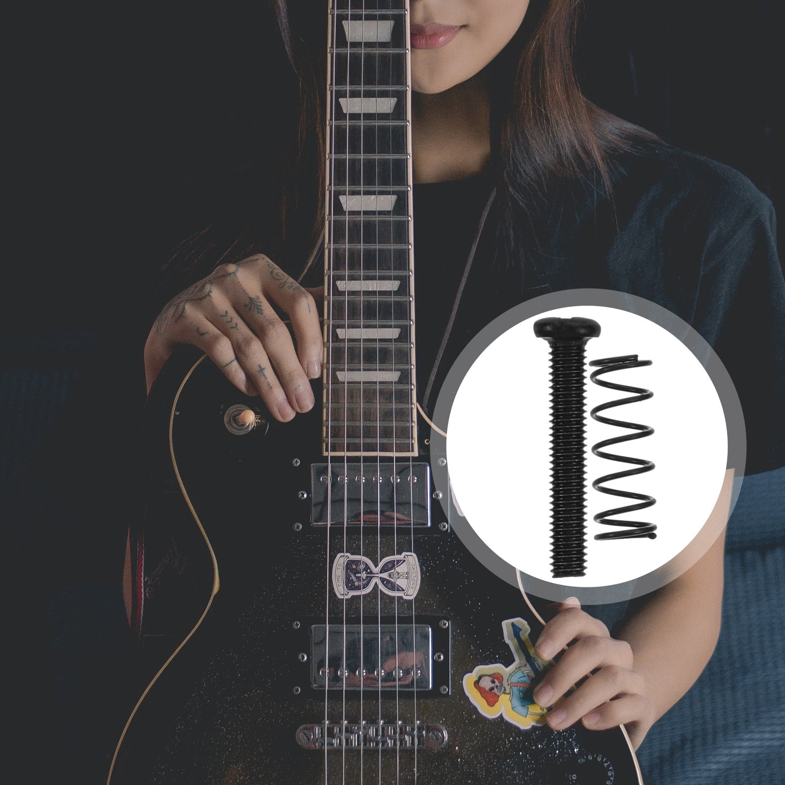 Worgeous Guitar Screw Spring Electric Bridge Tension Springs for ...