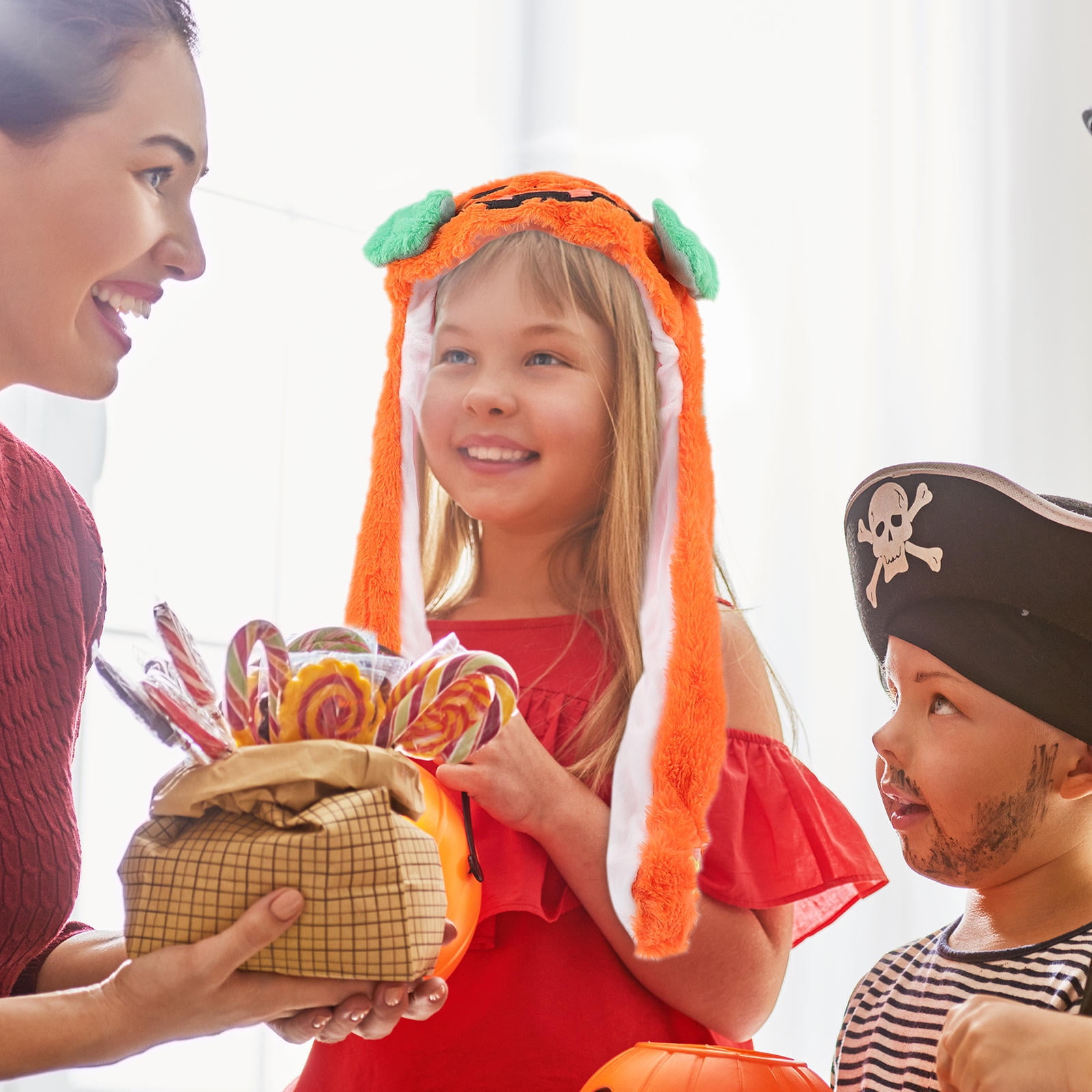 Worgeous Halloween Moving Ears Hat Glowing Plush Ears Popping Up Bunny ...