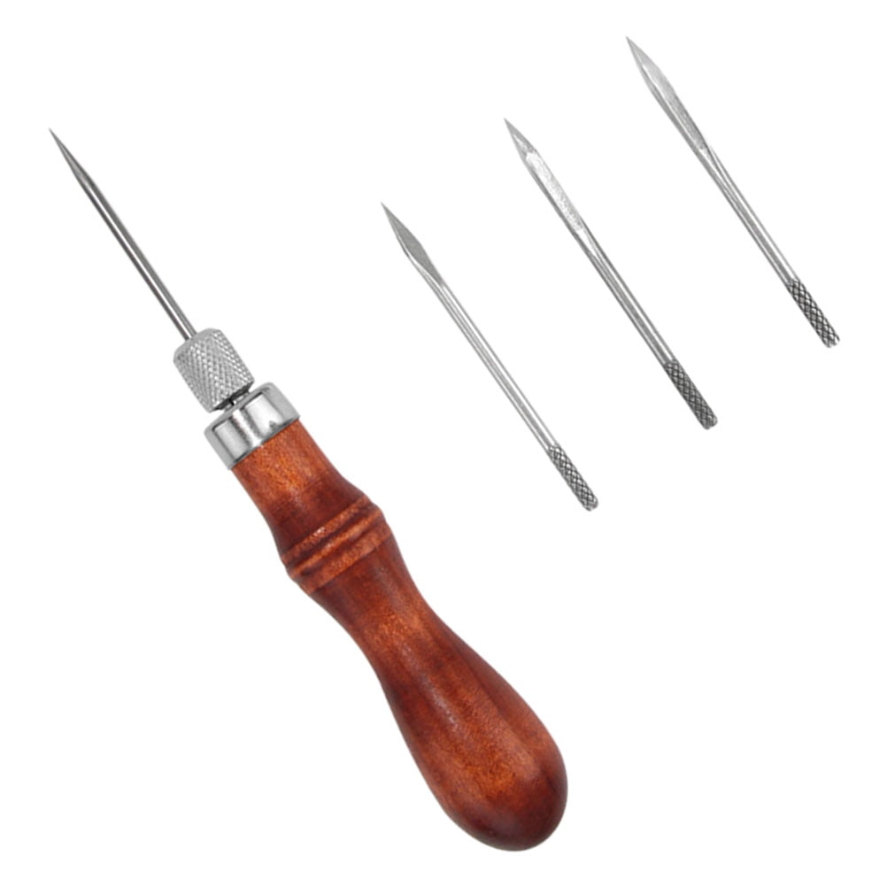 Worgeous Hand Sewing Cone Leather Craft Tool Awl Heavy Duty Kit Mini ...