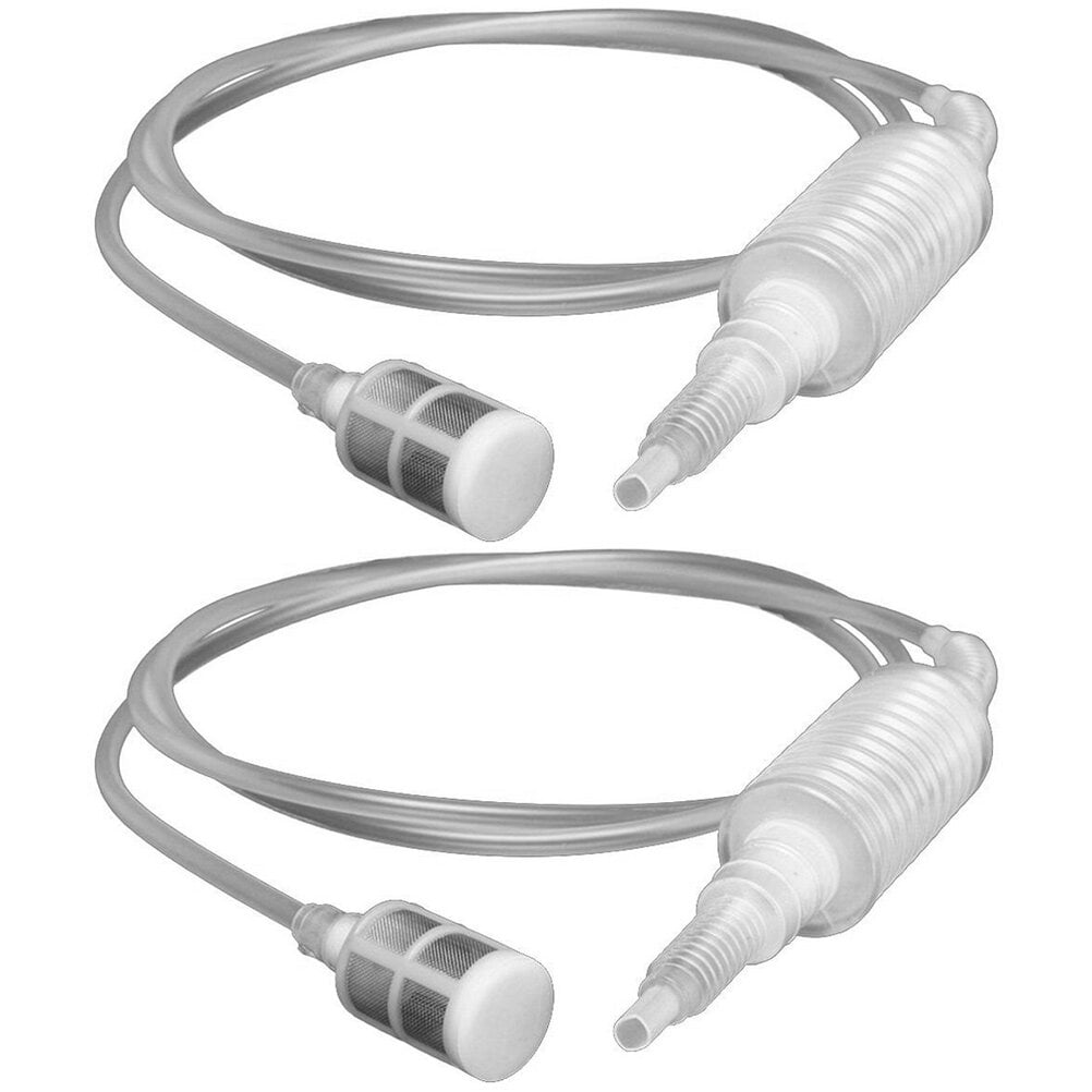 Worgeous Hand Siphon Pump for Car with Filter Screen White PP Material ...