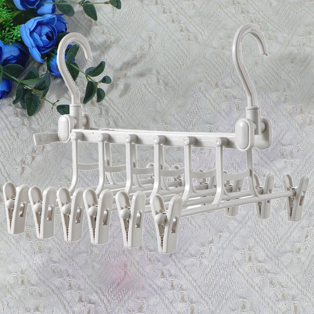 Worgeous Hangers Space Saving Portable Hanging Rack for Clothes Pants ...