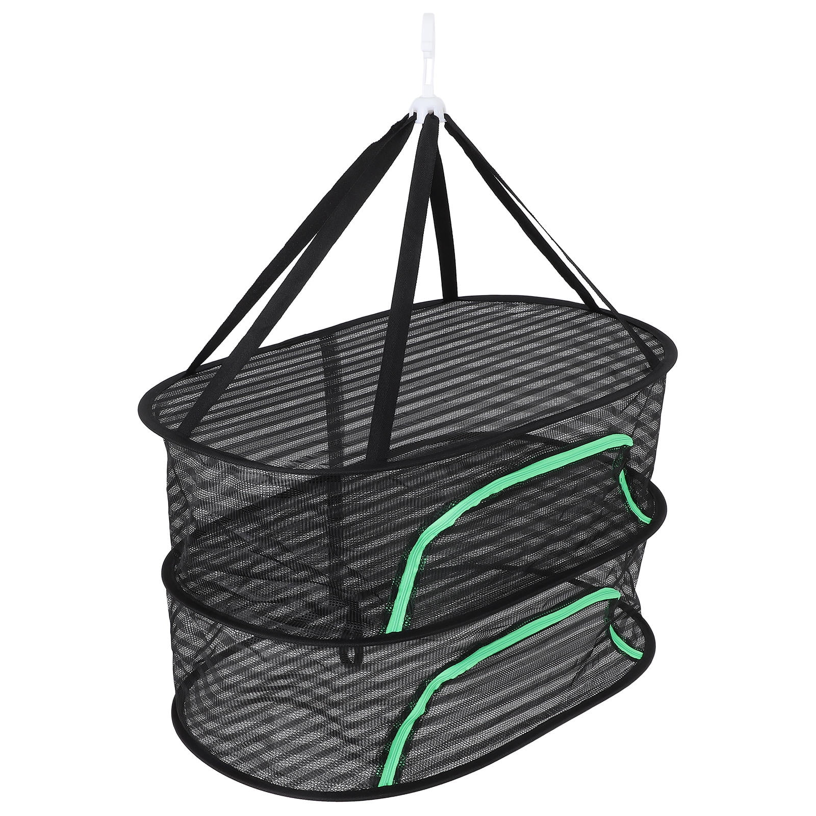 Worgeous Hanging Drying Rack 2 Layers Mesh Plants Dryer Net Cage Frame ...