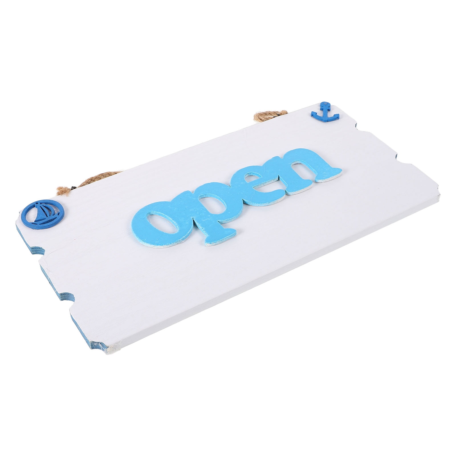 Worgeous Hanging Open Closed Sign Mediterranean Style Wooden Welcome ...