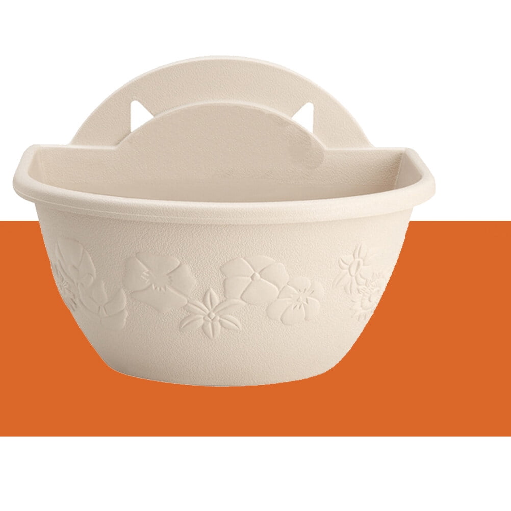 Worgeous Hanging Pots Outdoor Plant Semi-circular Wall Basin - Walmart.com