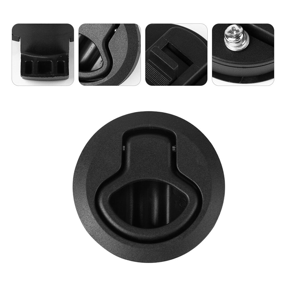 Worgeous Hatch Latch Door Marine Camper Kitchen Cabinet Handle Black ...