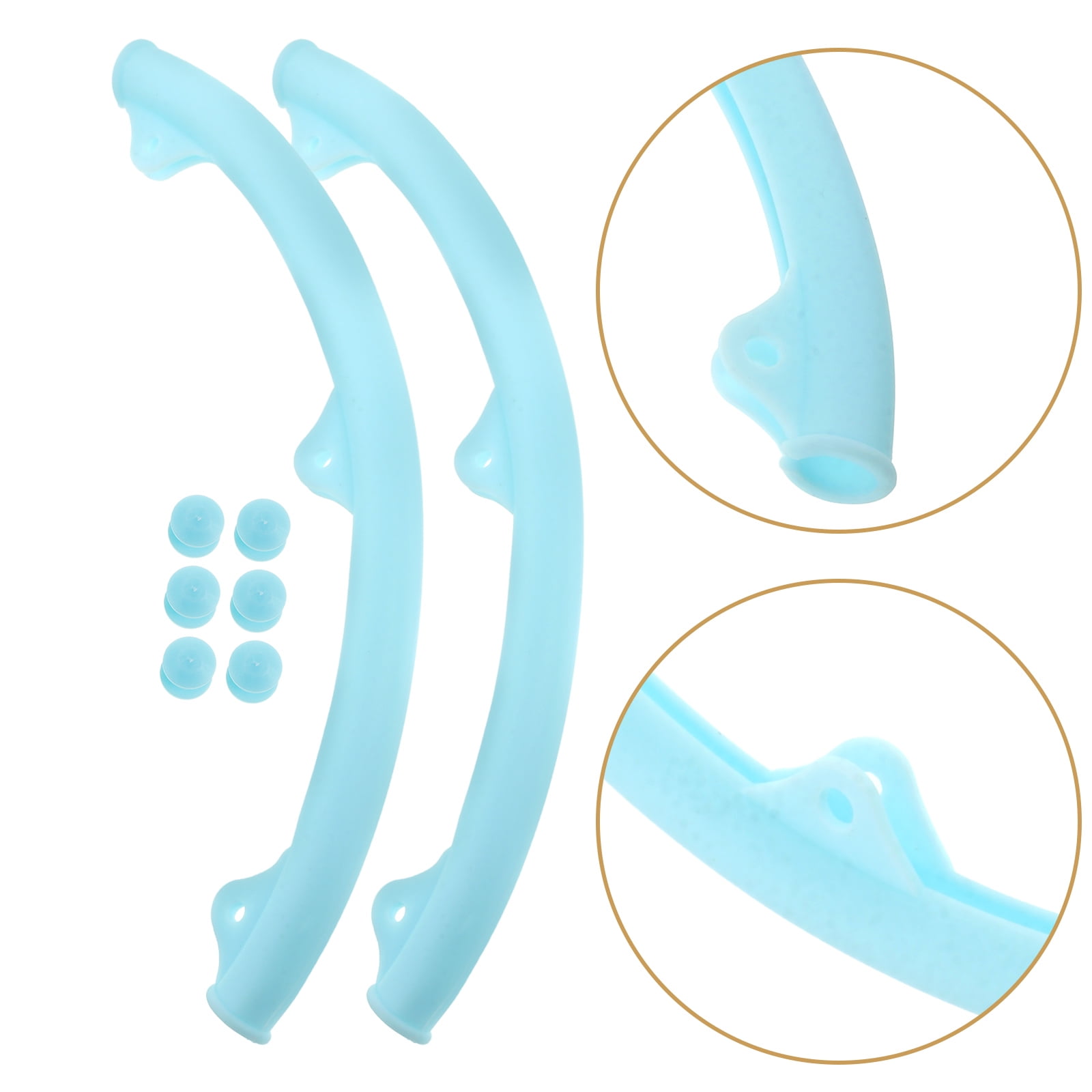 Worgeous Head Protection Sticker Badminton Racket with Hand Sky-blue ...