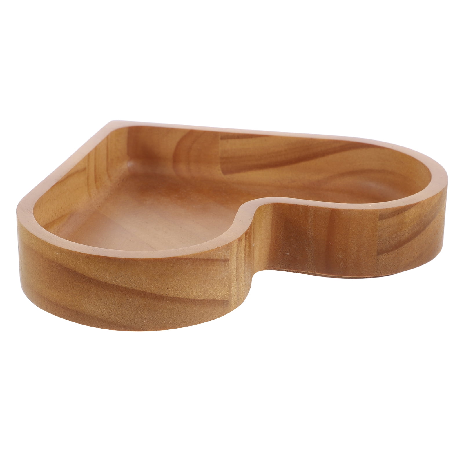 Worgeous Heart Shaped Wooden Serving Tray For Snacks And Fruits Wood ...