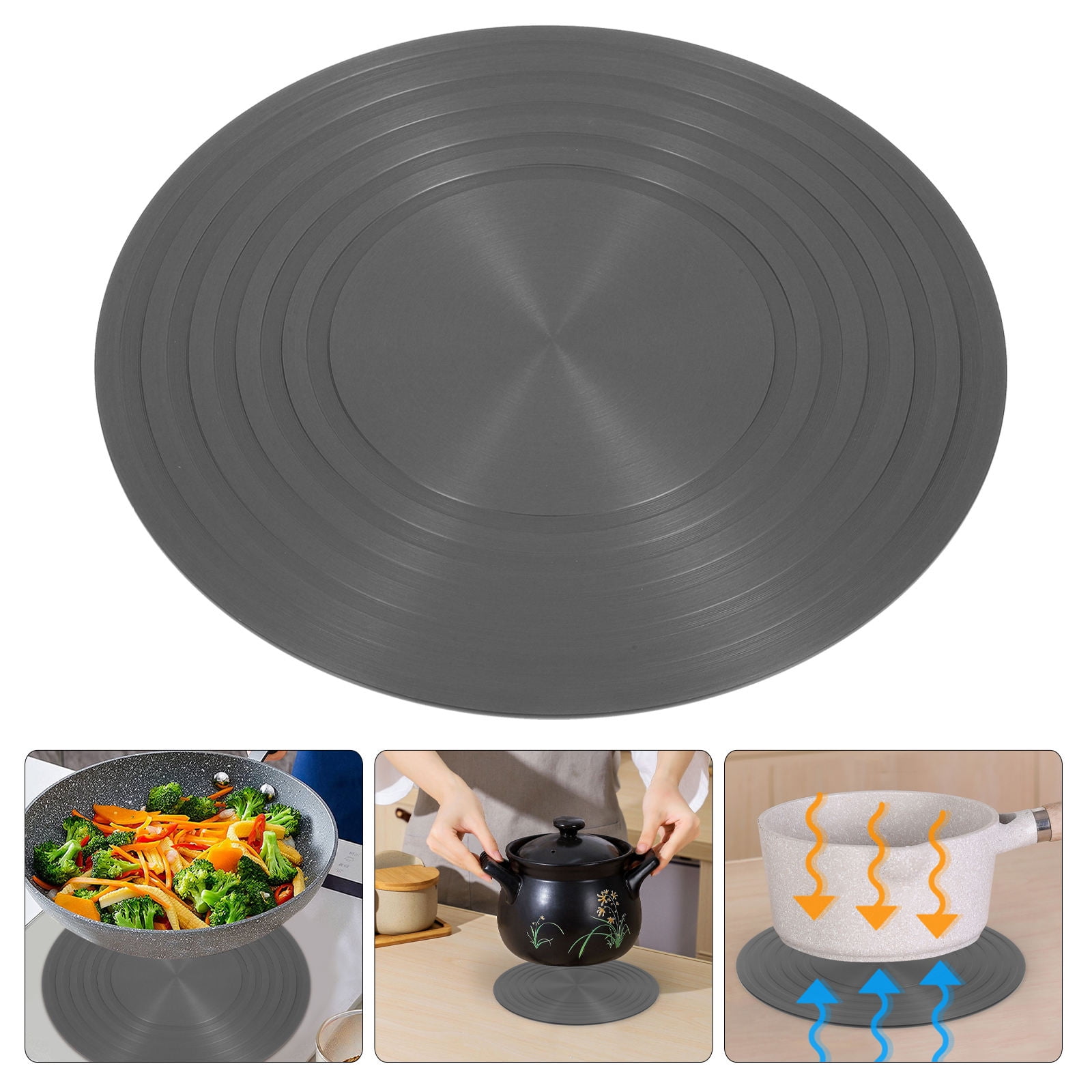 Worgeous Aluminum Alloy Heat Diffuser Plate for Gas Stove with Black ...