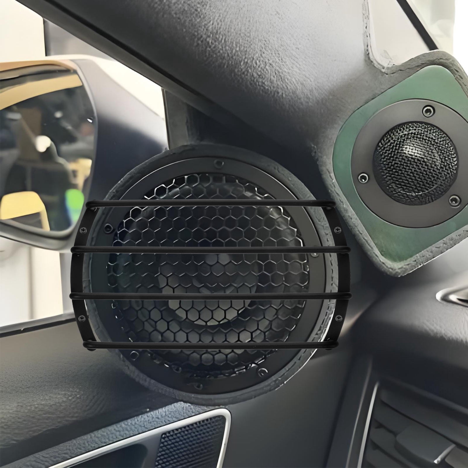 RENACLIPY Black Iron Subwoofer Grill for Car Audio Stylish Design Easy ...