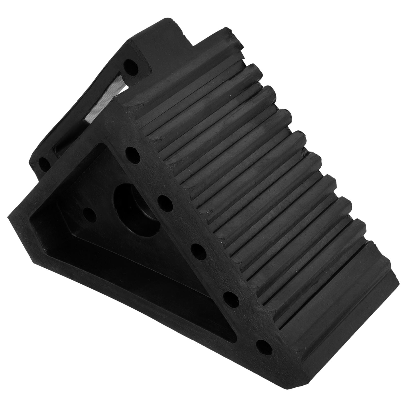 Worgeous Heavy Duty Rubber Wheel Chock for Car Use Black Nonslip Bottom ...